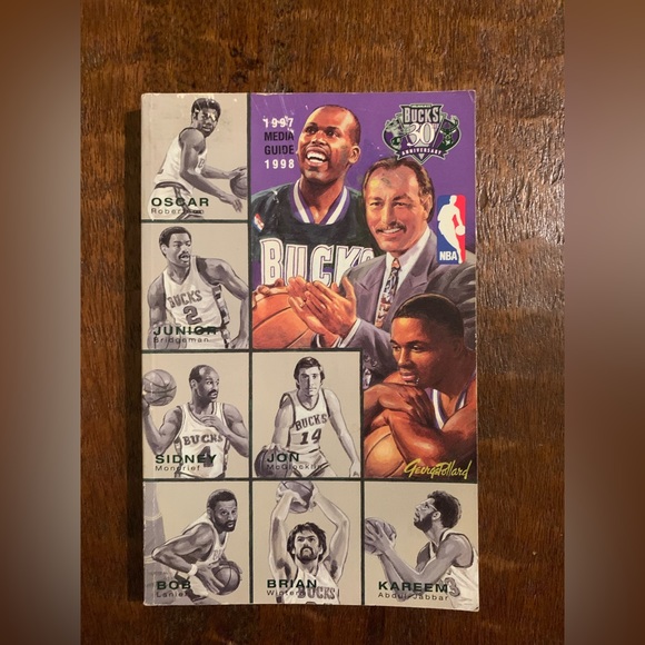 NBA | Other | Vtg Nba Basketball Milwaukee Bucks 9971998 Media Guide ...